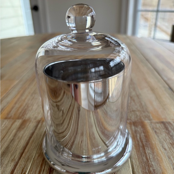 Accents | Glass Candle Cloche With Silver Glass Base | Poshmark